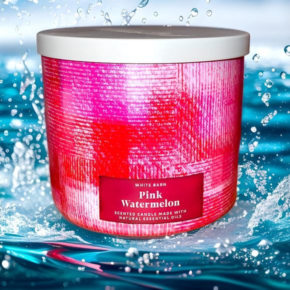 Bath & Body Works | Other | Bath Body Works Pink Watermelon Candle ...